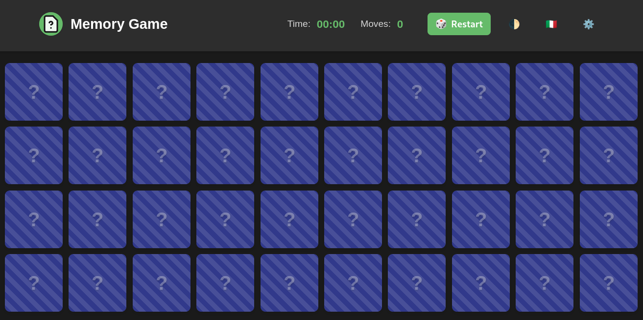 Memory Game - Free Online Matching Cards Game
